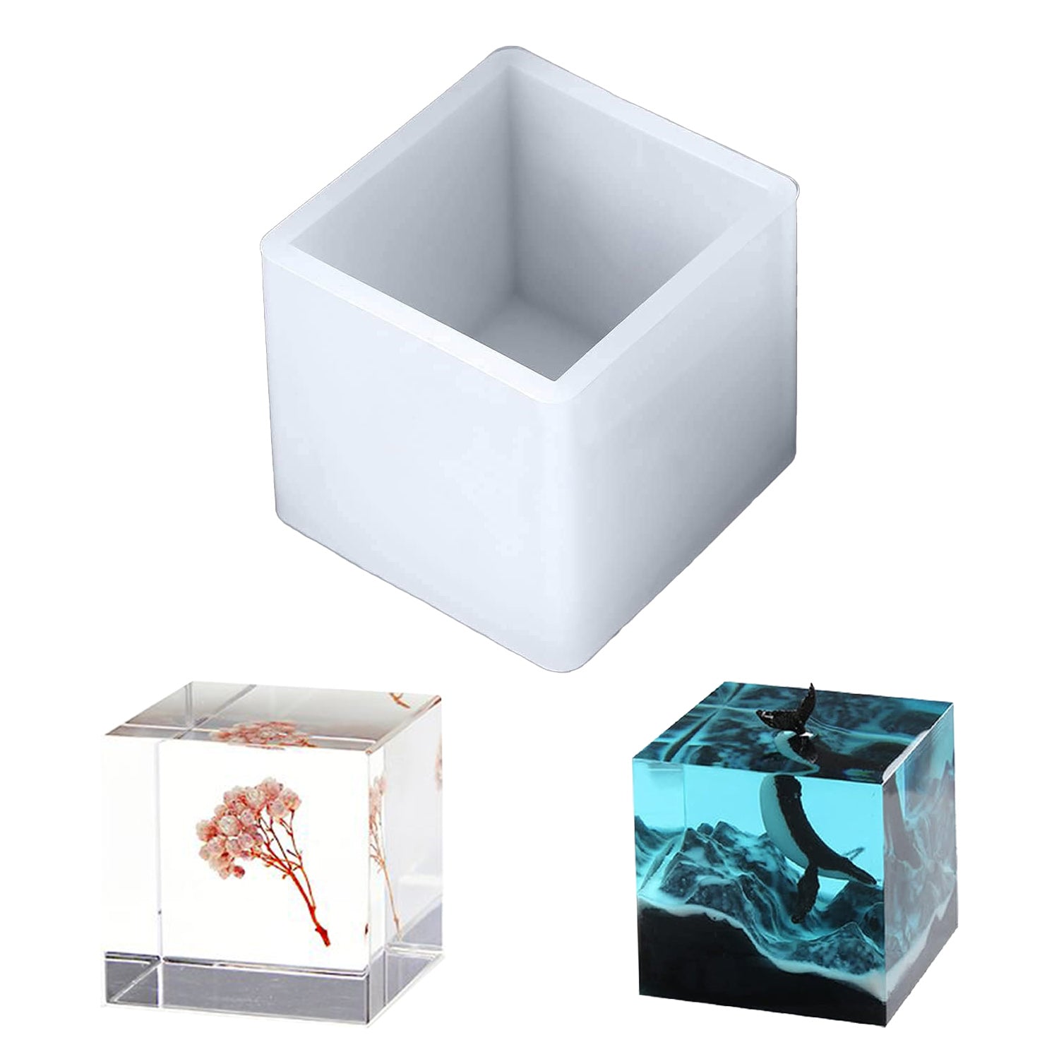 Siliconen Mal Kubus voor Epoxyhars, Resin-Art – Epoxyhobbies.nl